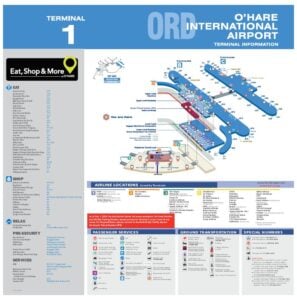 Chicago O'Hare Airport Map: Best Parking, Terminals and Amenities ...